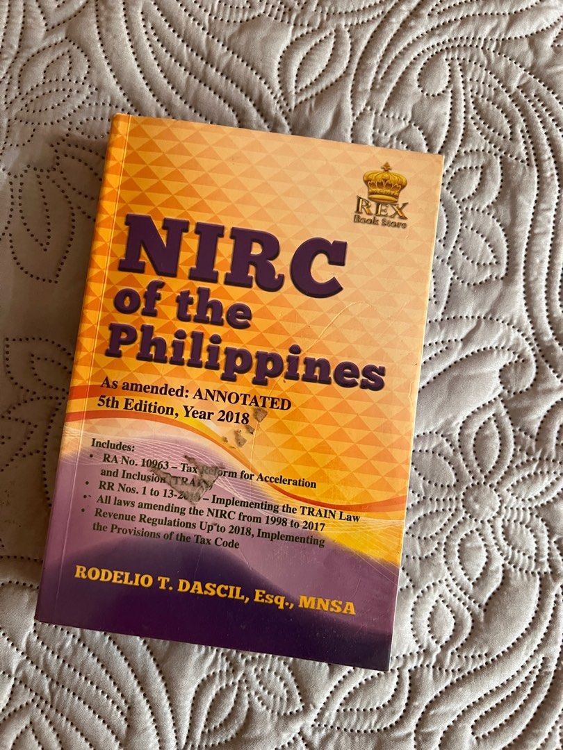 NIRC of the Philippines as Amended Annotated 2018, Hobbies & Toys, Books & Magazines, Textbooks ...