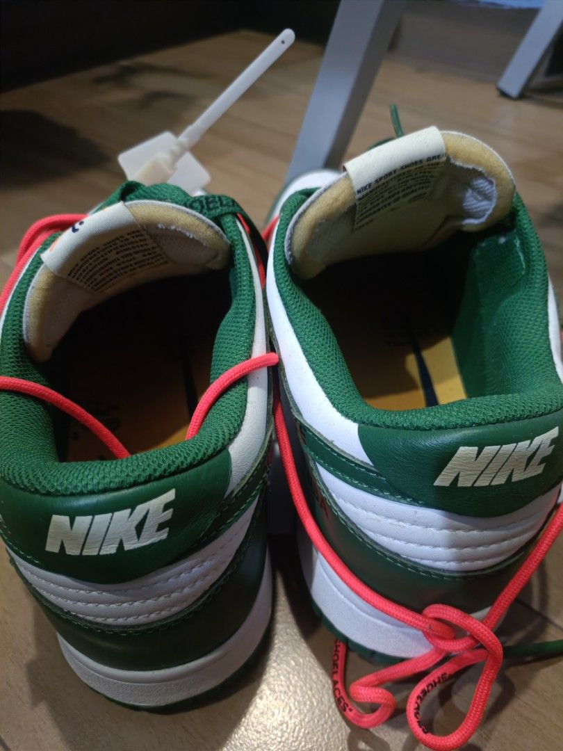 Off white Pine Green Dunk 100% NEW, Men's Fashion, Footwear, Sneakers ...