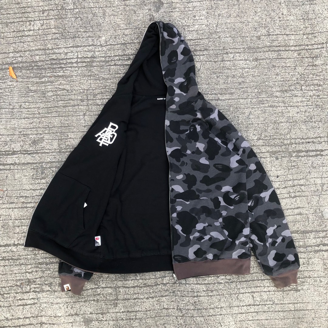 OG Bape Gray Camo Reversible, Men's Fashion, Coats, Jackets and ...