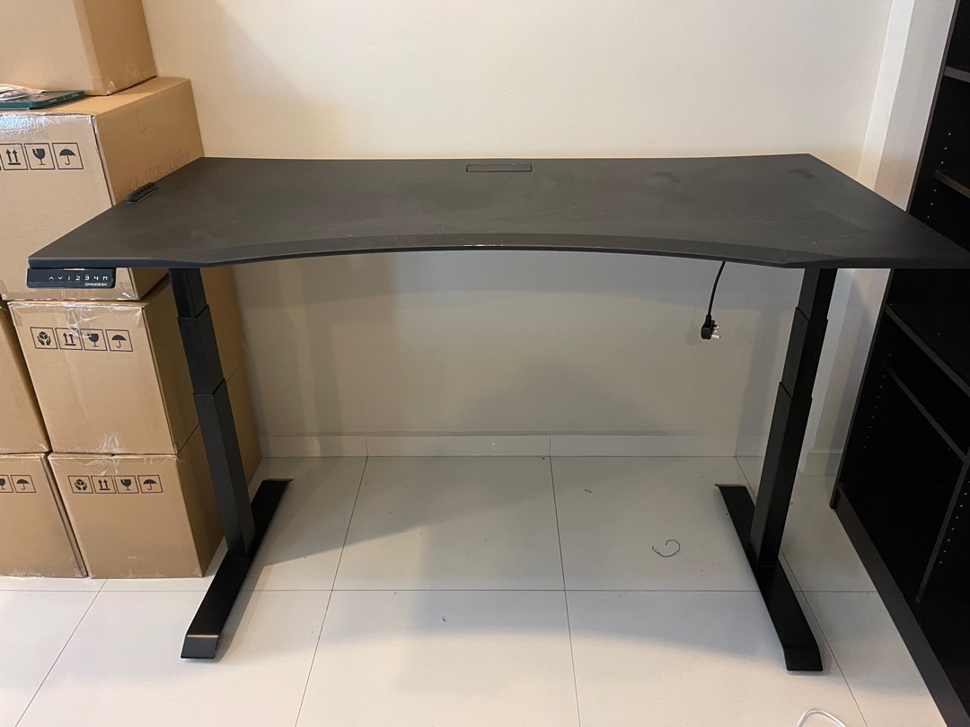 Omnidesk Pro (large - ergo curve) with prism arc steath dual monitor ...