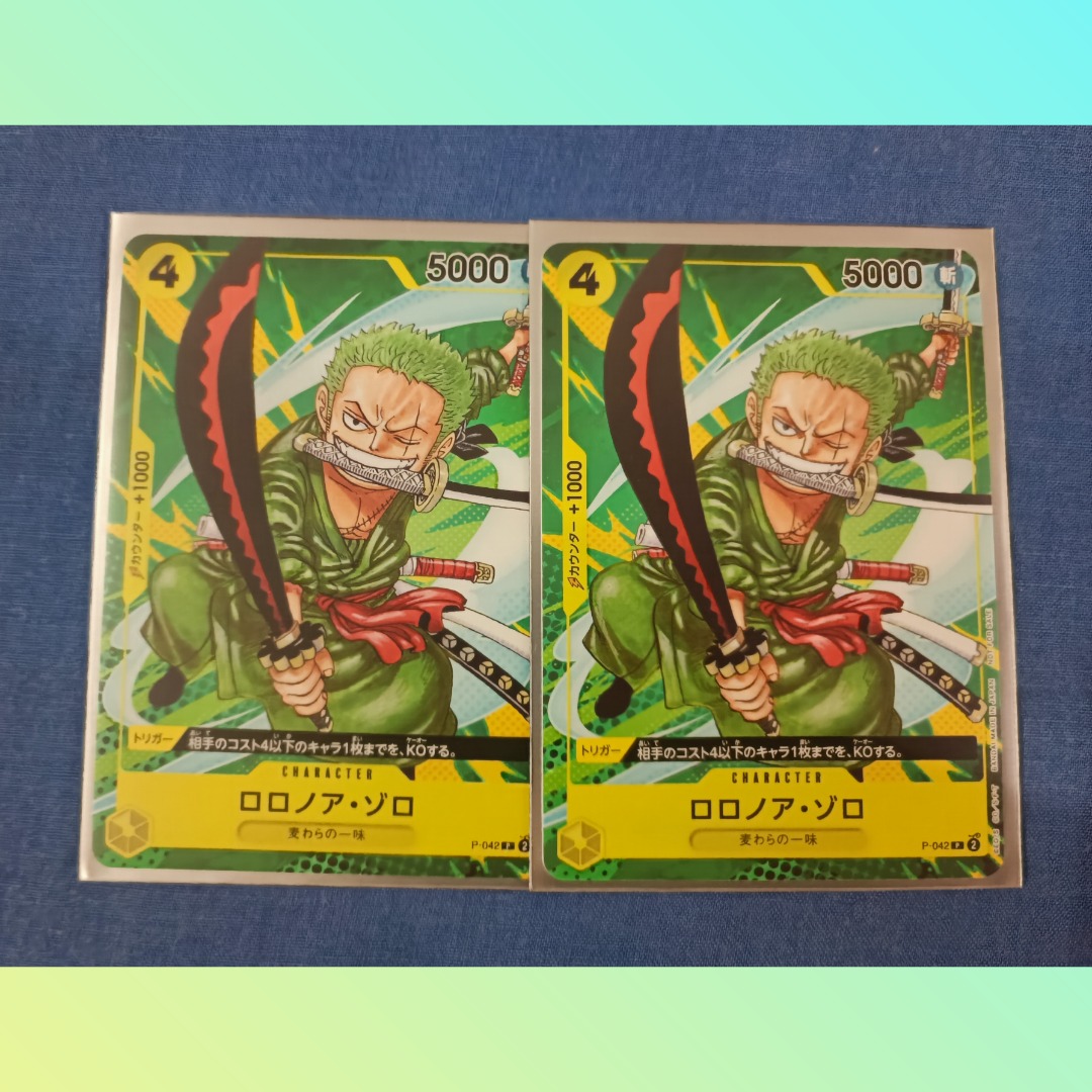 One Piece Promo Card Chibi Roronoa Zoro P-042, Hobbies & Toys, Toys ...
