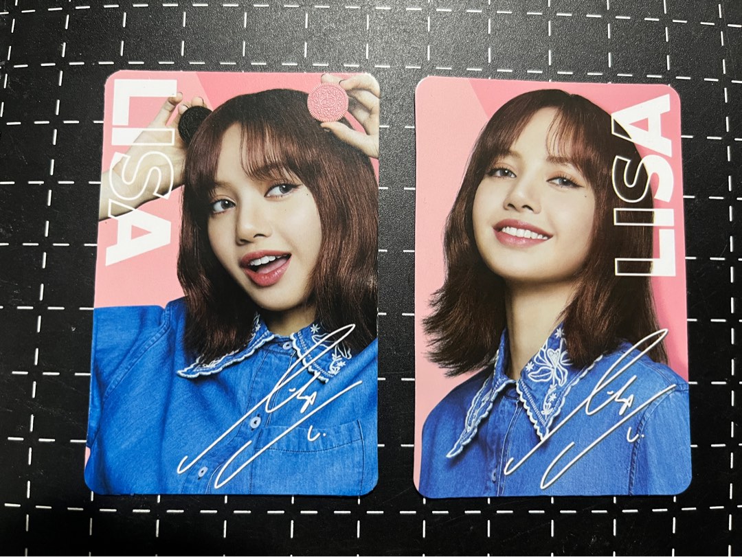 OREO BLACKPINK LALISA LISA MANOBAN PHOTOCARD, Hobbies & Toys ...