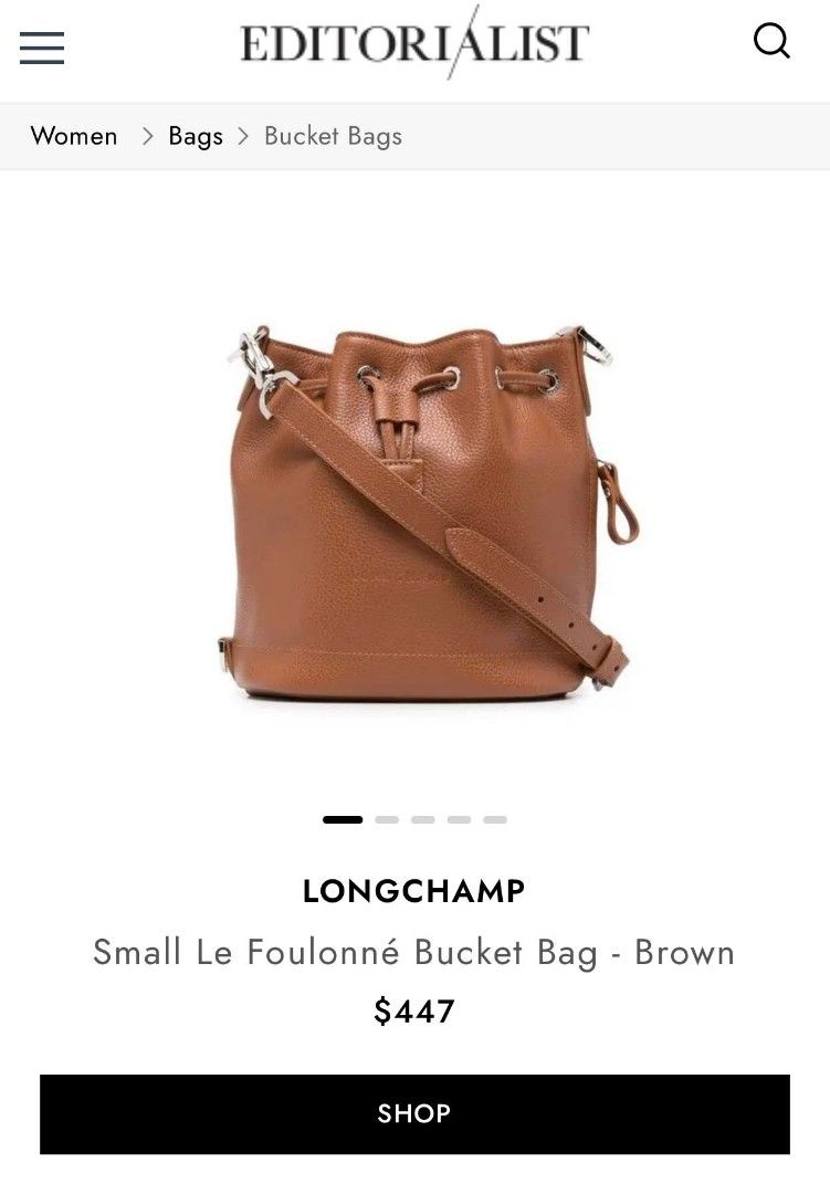 Original Long Champ Bucket, Women's Fashion, Bags & Wallets, Shoulder ...