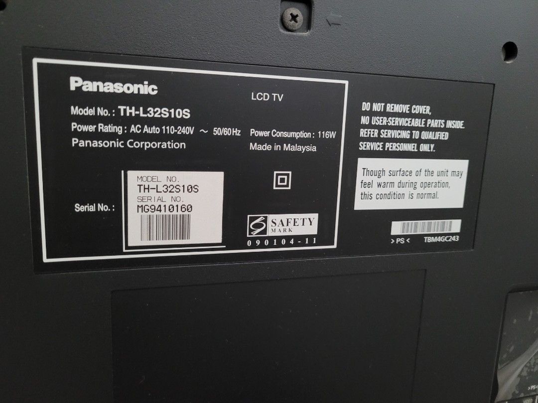 Panasonic TH-L32S10S Full HD MultiSystem LCD TV (32 inch), TV & Home ...