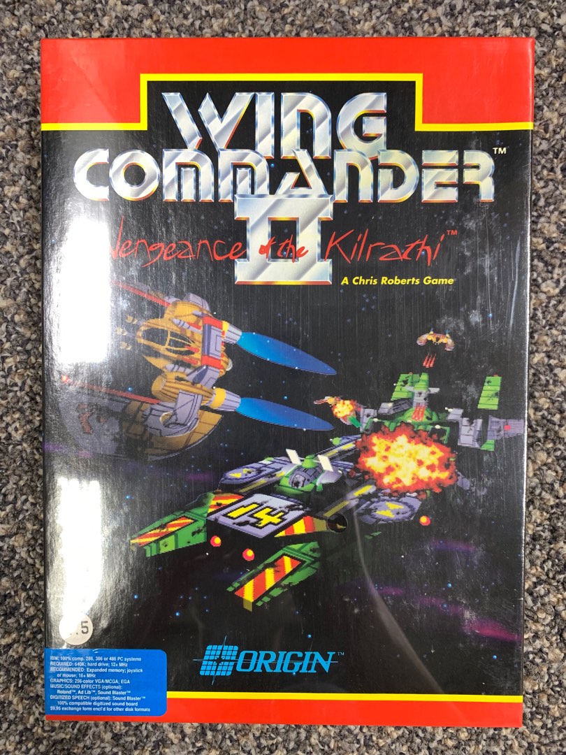 PC Game IBM DOS - Wing Commander II 2 Vengeance of the Kilrathi (1992 ...