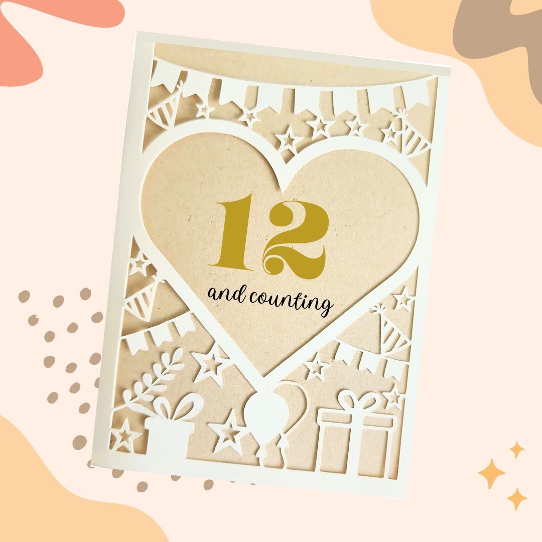 Personalised Greeting Cards | Intricate Cut | Happy Anniversary, Happy ...