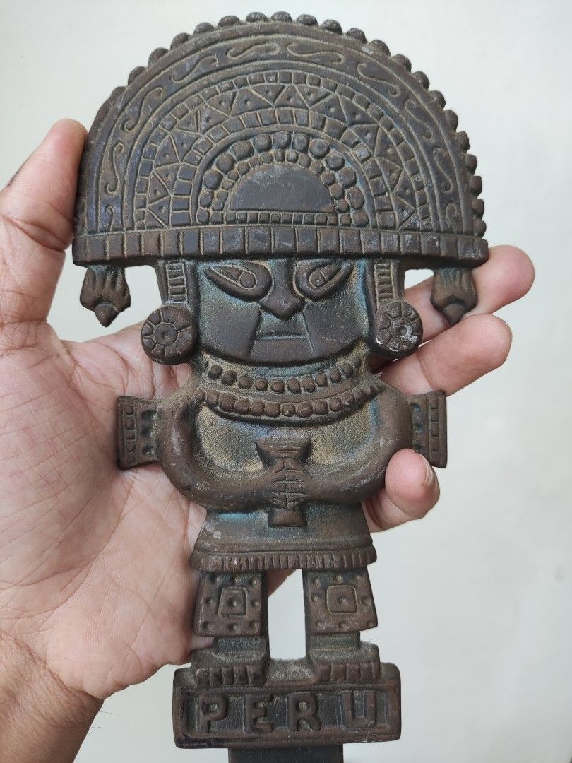 Peruvian Brass Figure, Hobbies & Toys, Memorabilia & Collectibles ...