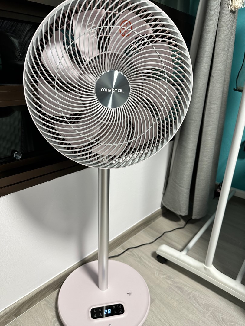 Pink Mistral 12 inch Fan with remote MHV912R, Furniture & Home Living ...