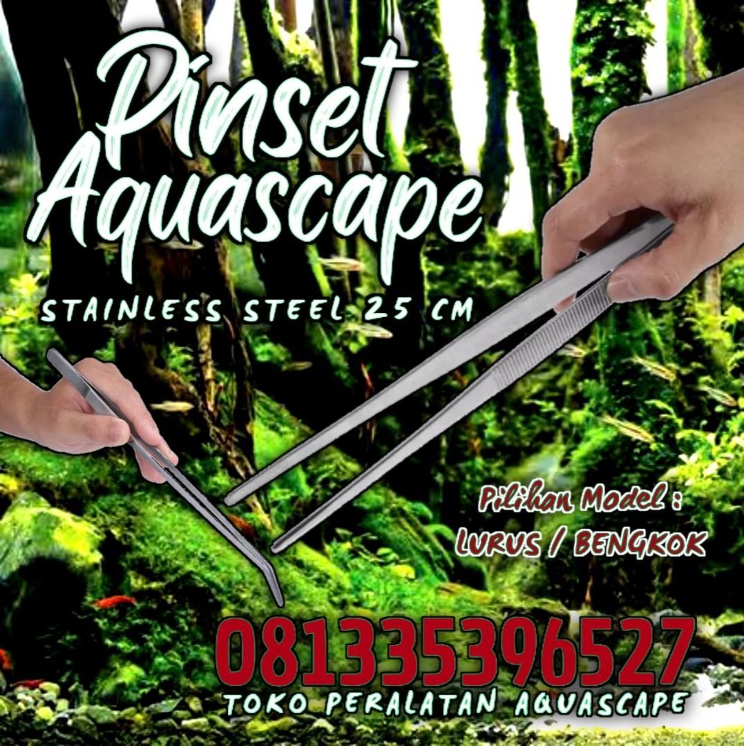 Pinset Aquascape Bengkok/Lurus Stainless Steel 25 Cm Anti Karat ... Pinset Aquascape Bengkok/Lurus Stainless Steel 25 Cm Anti Karat ...