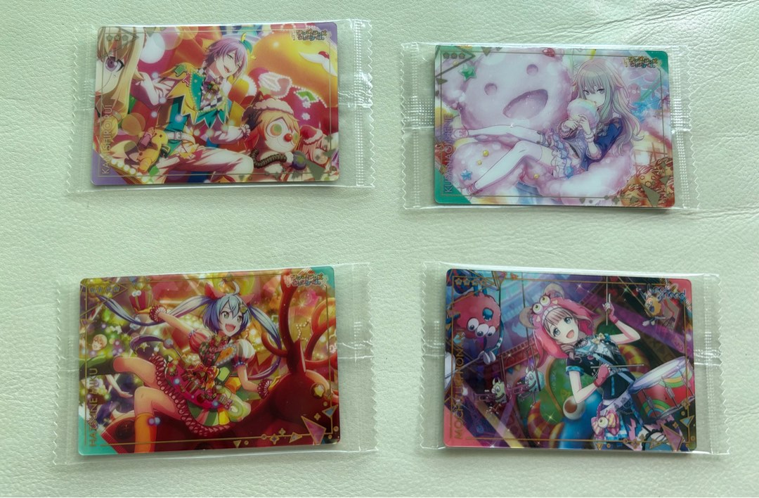 Pjsk wafer cards! | rui, nene, miku and honami!, Hobbies & Toys ...