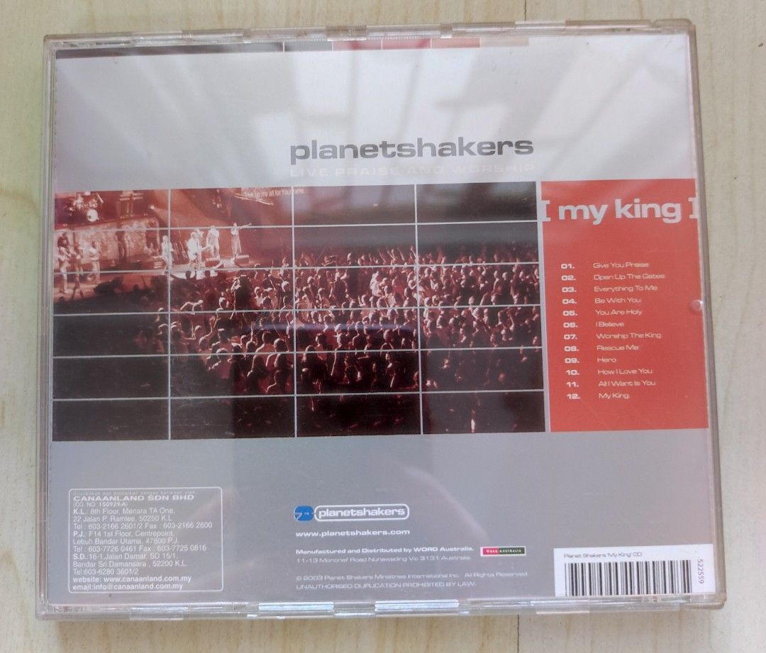 Planetshakers - My King (music cd), Hobbies & Toys, Music & Media, CDs ...
