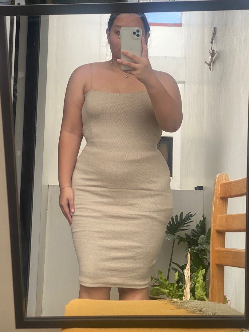 Plus Size Bodycon Dress Nude Women S Fashion Dresses Sets Dresses