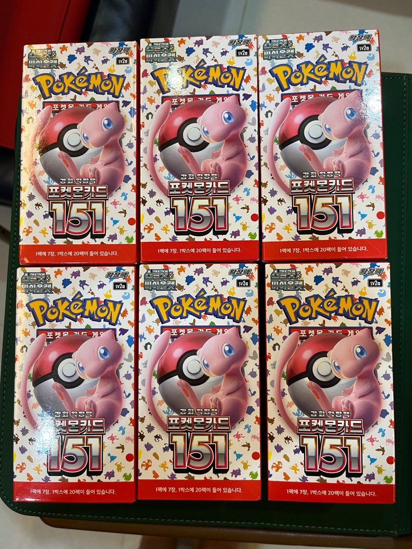 Pokemon 151 TCG sv2a Booster Box Korean Ver, Hobbies & Toys, Toys & Games on Carousell