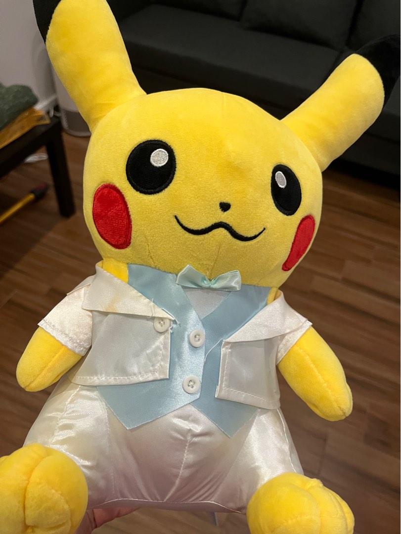 Pokemon Groom Pikachu Plushie Soft Toy, Hobbies & Toys, Toys & Games on ...