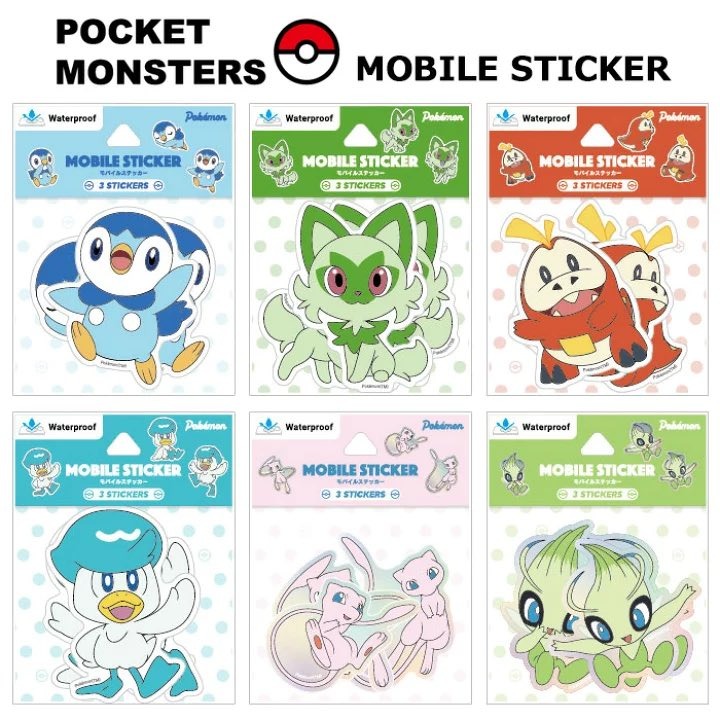 Pokemon Mobile Stickers 3pcs set (Pre-order), Hobbies & Toys ...
