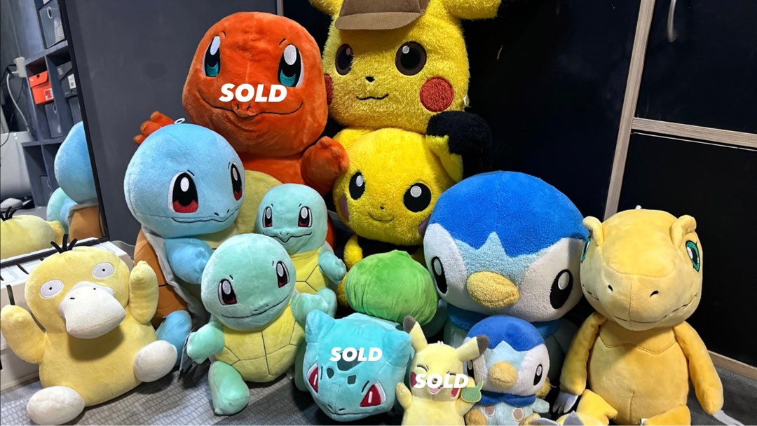 Pokemon Plushies, Hobbies & Toys, Toys & Games on Carousell