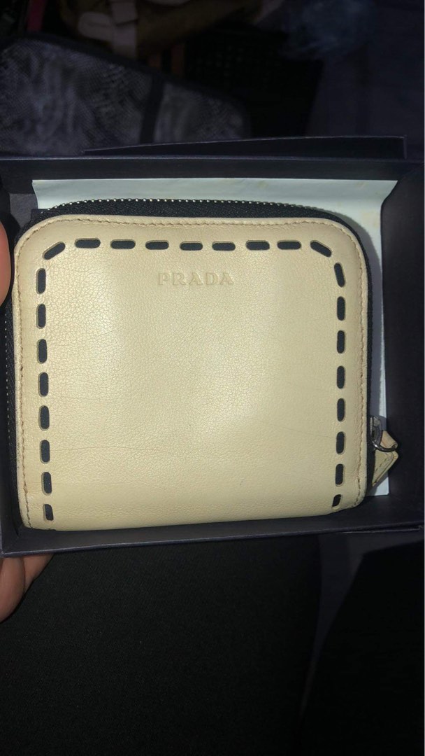 Prada Small Wallet ( original with box and card), Luxury, Bags ...