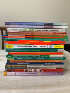 primary, secondary textbooks and assessment books: history english math ...