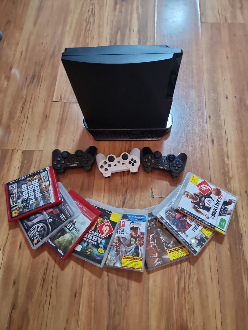 PS3 Set inclusive controller and games, Video Gaming, Video Games ...