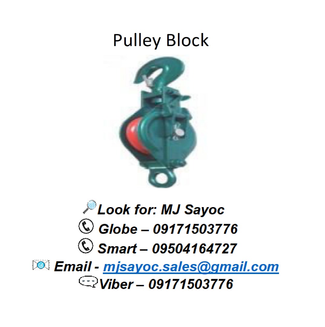 Pulley Block, Commercial & Industrial, Construction Tools & Equipment ...
