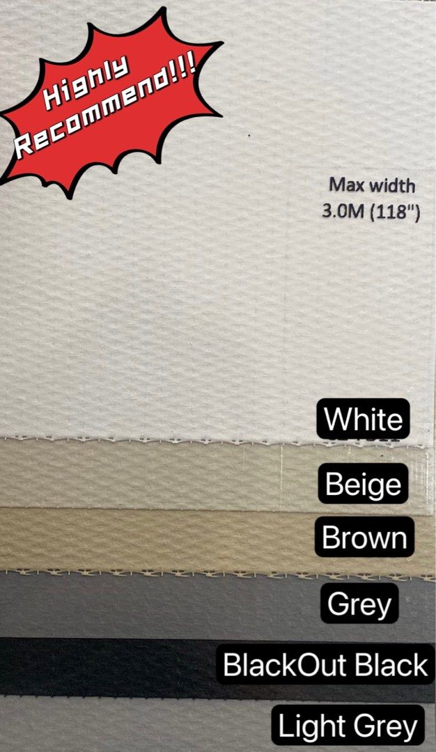 PVC Korean Combi Blinds, Furniture & Home Living, Home Decor, Curtains ...