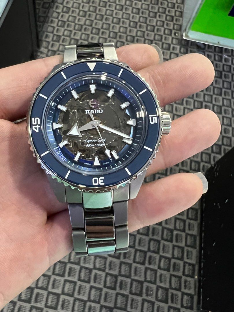 RADO CAPTAIN COOK SWISS MADE CERAMIC AUTOMATIC DIVERS 300M R32128202 ...