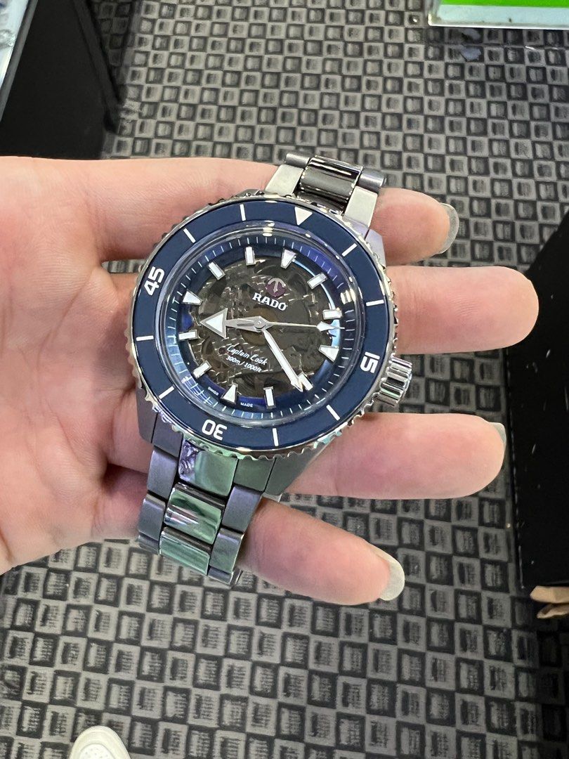 RADO CAPTAIN COOK SWISS MADE CERAMIC AUTOMATIC DIVERS 300M R32128202 ...
