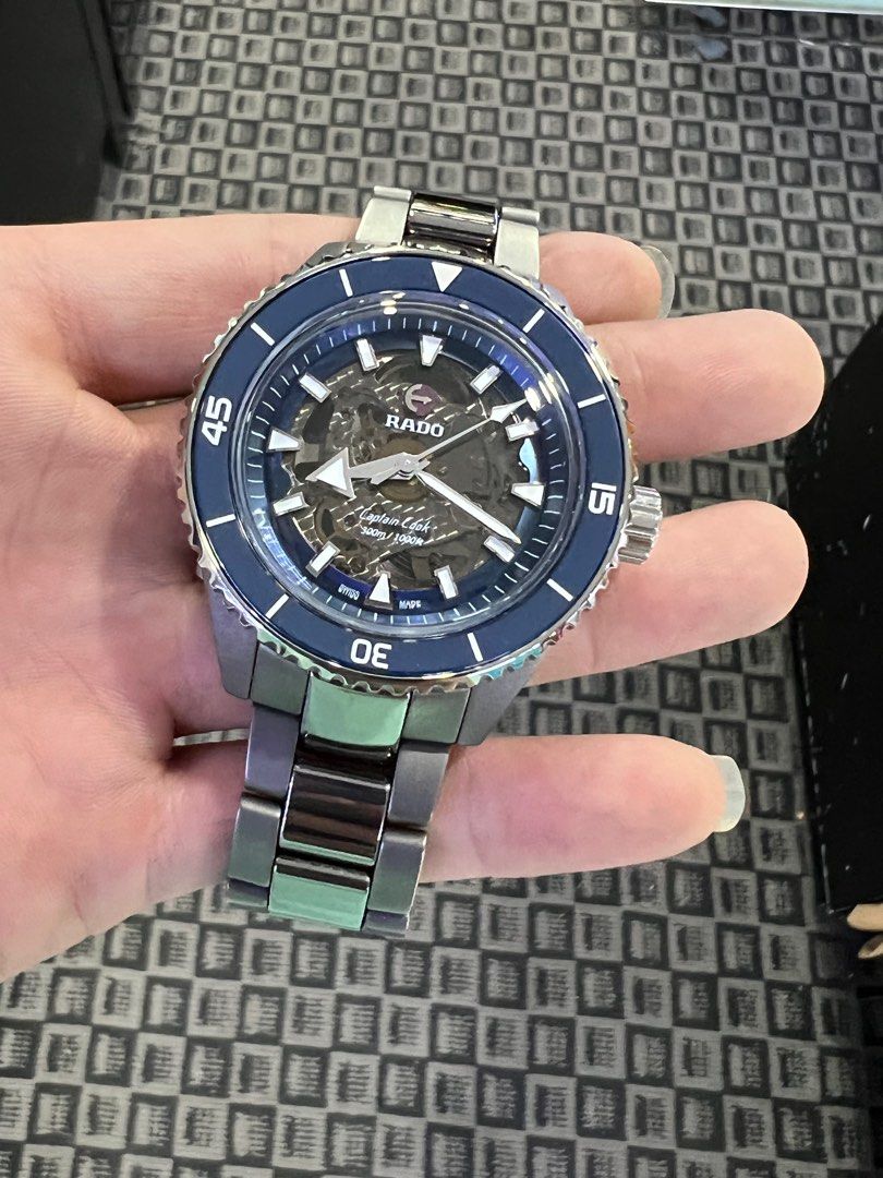 RADO CAPTAIN COOK SWISS MADE CERAMIC AUTOMATIC DIVERS 300M R32128202 ...