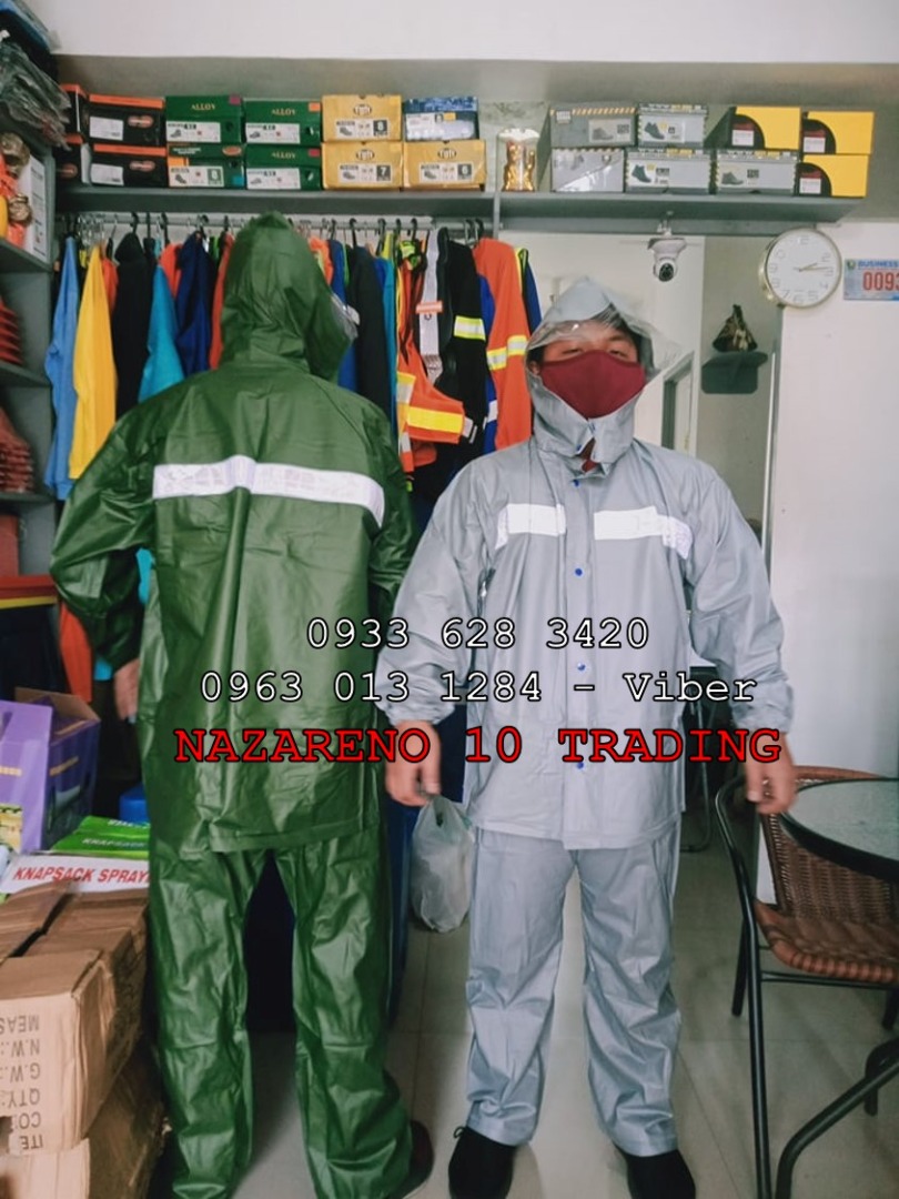 Rain coat PVC Materials Jacket and Pants Titanium, Men's Fashion ...