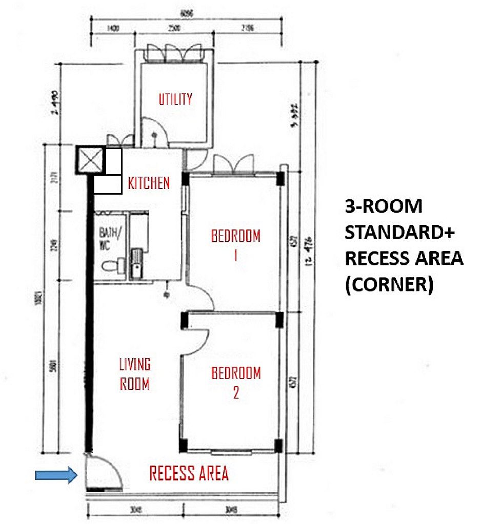 Rare Hight Floor Corner Unit with Recess area! Convenient location ...