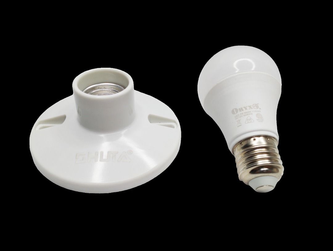 RECEPTACLE 4x4inc 250V with LED BULB 220V 5W E27 DAYLIGHT, BEST FOR ...