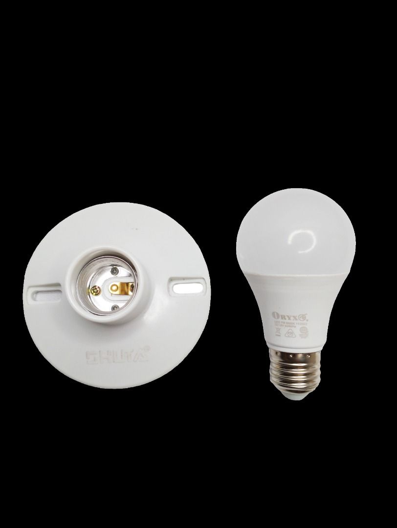 RECEPTACLE 4x4inc 250V with LED BULB 220V 5W E27 DAYLIGHT, BEST FOR ...