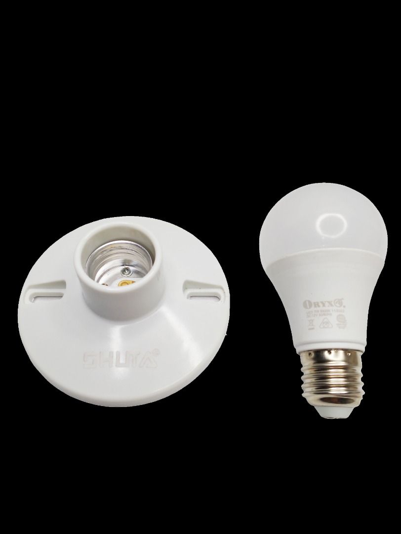 RECEPTACLE 4x4inc 250V with LED BULB 220V 5W E27 DAYLIGHT, BEST FOR ...