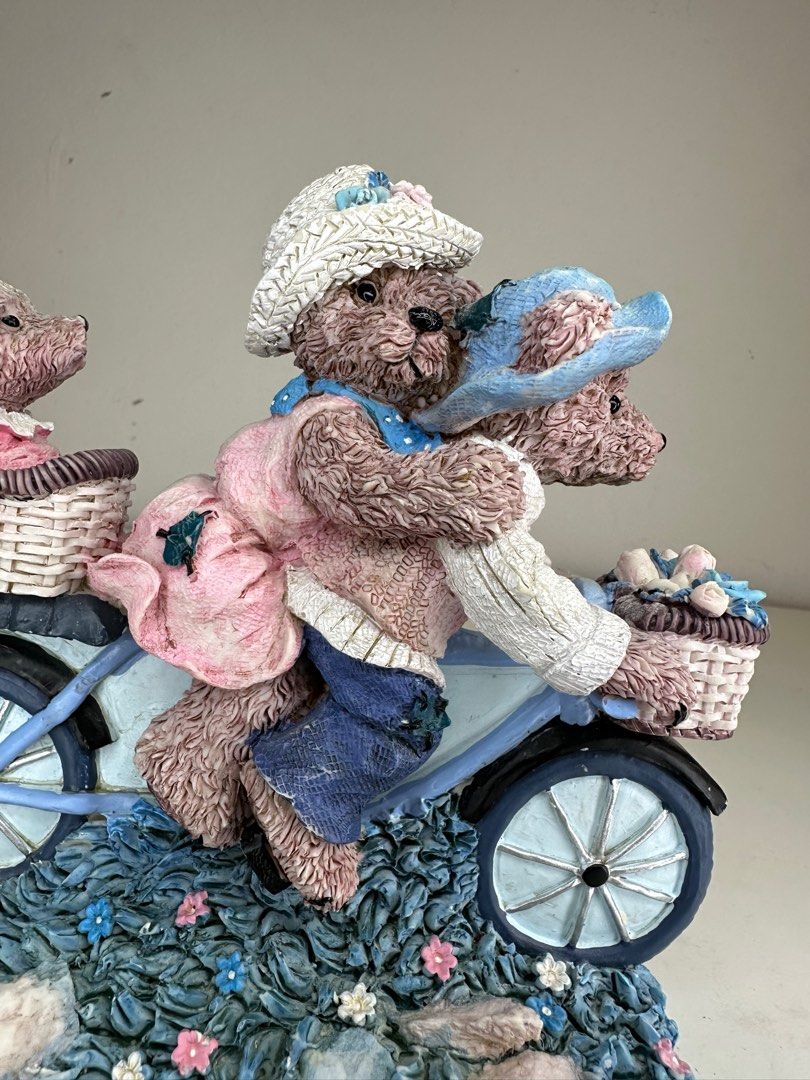Regency fine arts figurine, 'The bike ride collectable moma and papa ...