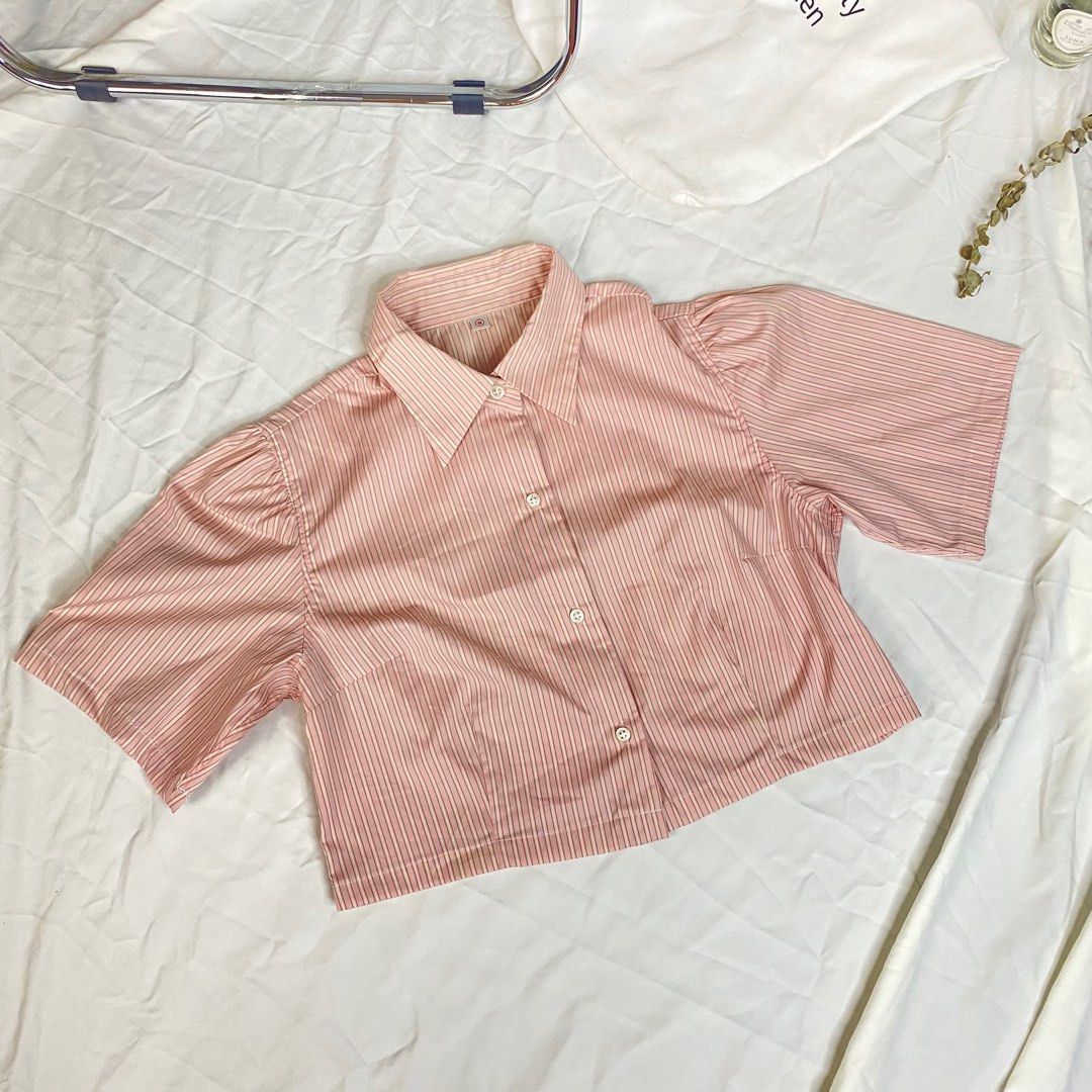 Reworked Crop Polos with Inner Tube top, Women's Fashion, Tops, Others ...