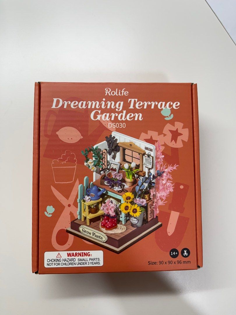 Rolife terrace garden miniature figurine build display, Hobbies & Toys ...