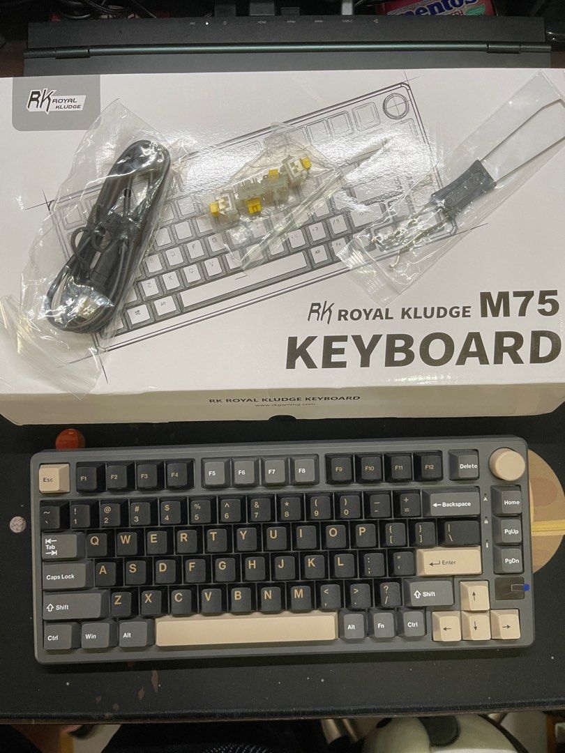 Royal Kludge RK M75 75% Wireless Gasket Mechanical Keyboard, Computers ...