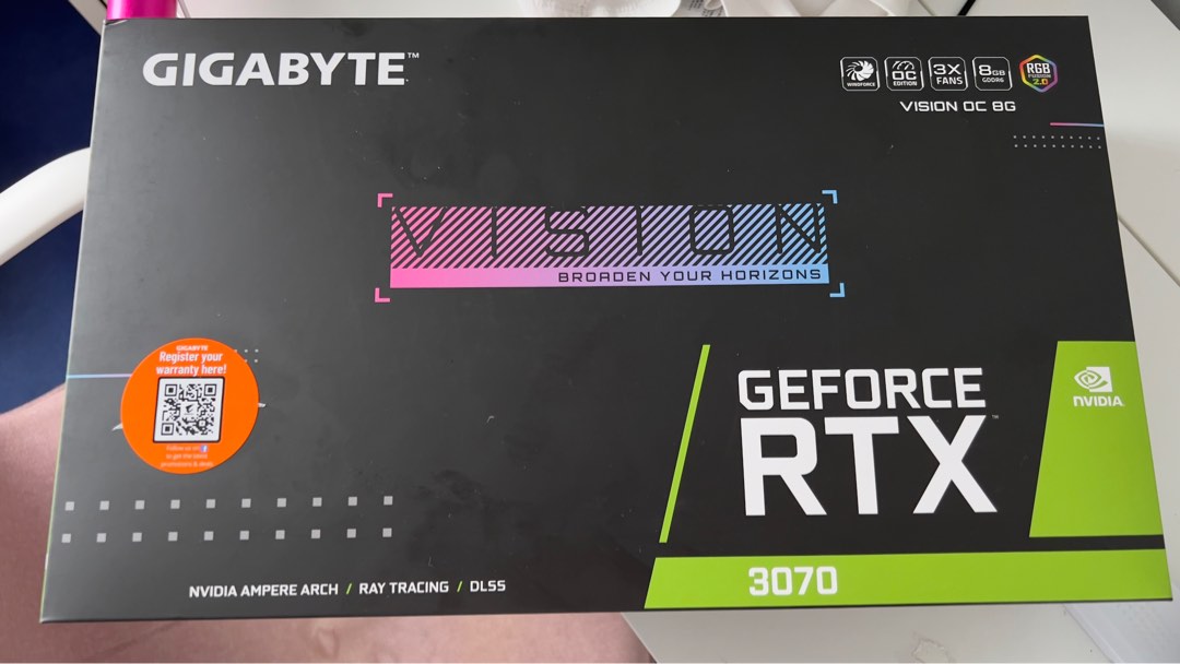 RTX 3070 Gigabyte Vision 8 GB, Computers & Tech, Parts & Accessories ...