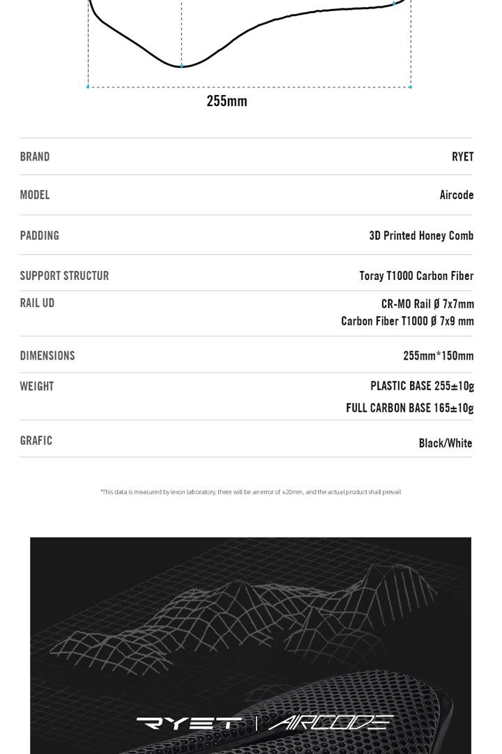 Ryet 3d printed carbon saddle, Sports Equipment, Bicycles & Parts ...