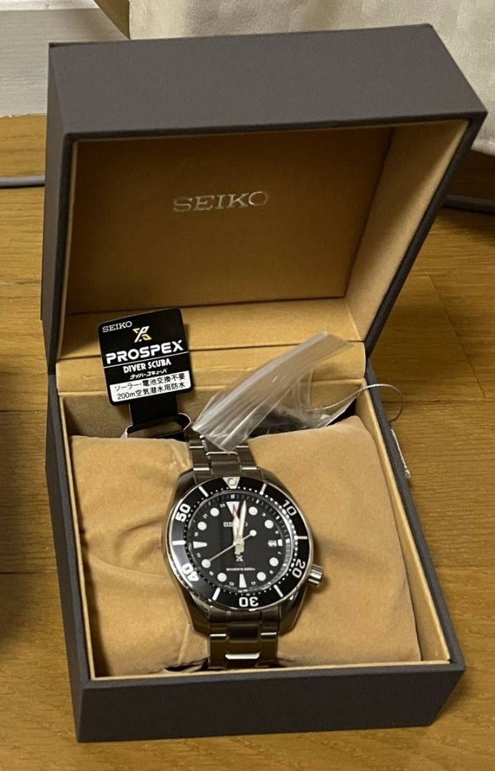 Seiko Prospex Diver solar GMT SBPK003 5K65 200m, Men's Fashion, Watches ...