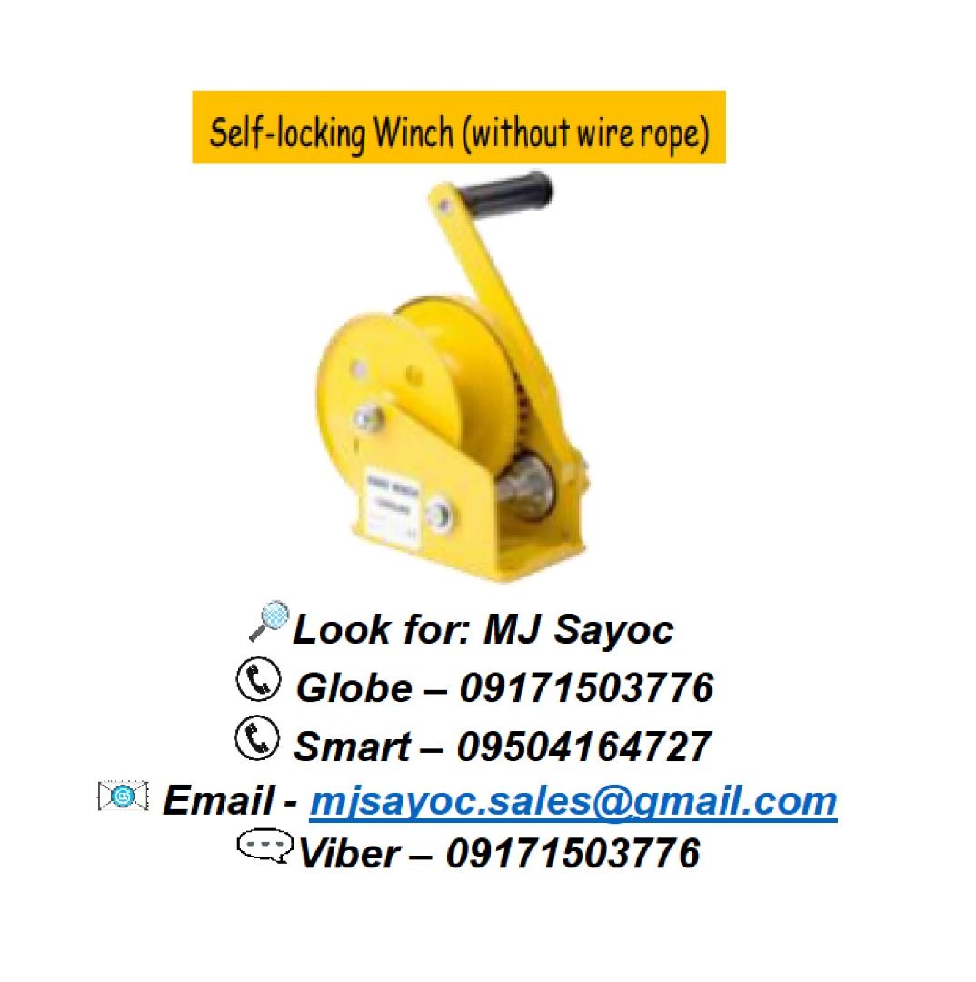 Self-locking Winch (without wire rope), Commercial & Industrial ...
