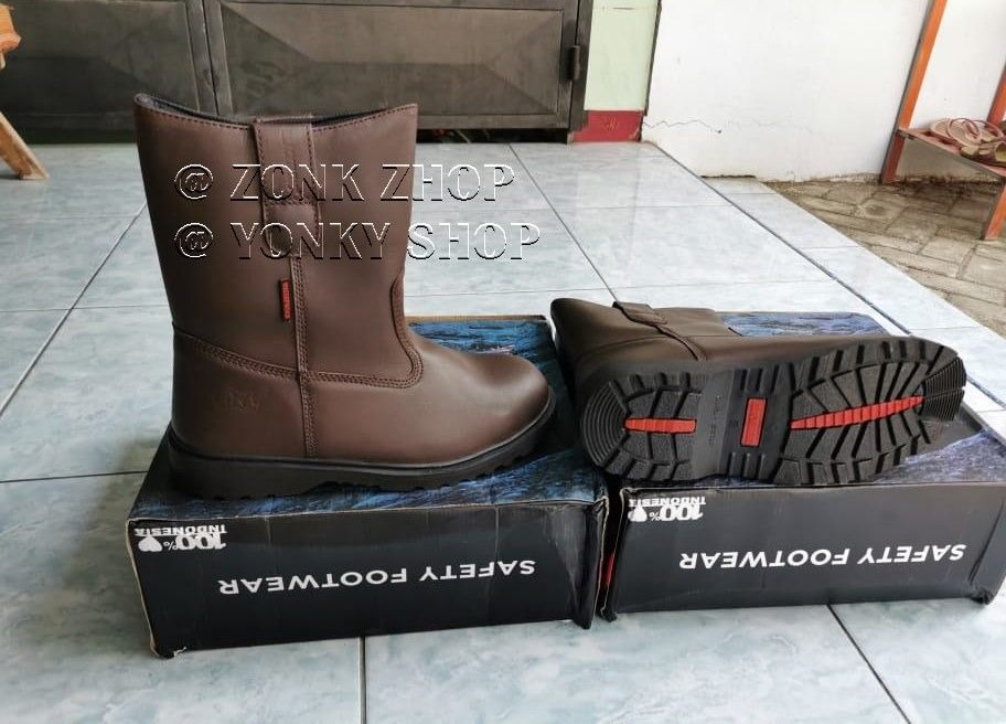 Sepatu Safety Shoes BLACK RHINO BRE 0801 Boot -Pull On bukan Cheetah ...