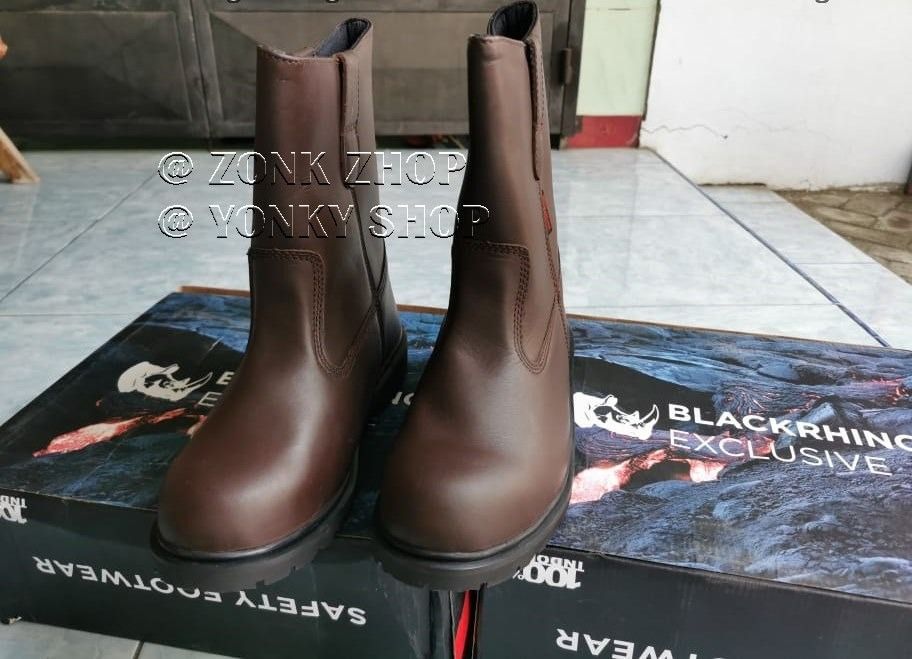 Sepatu Safety Shoes BLACK RHINO BRE 0801 Boot -Pull On bukan Cheetah ...
