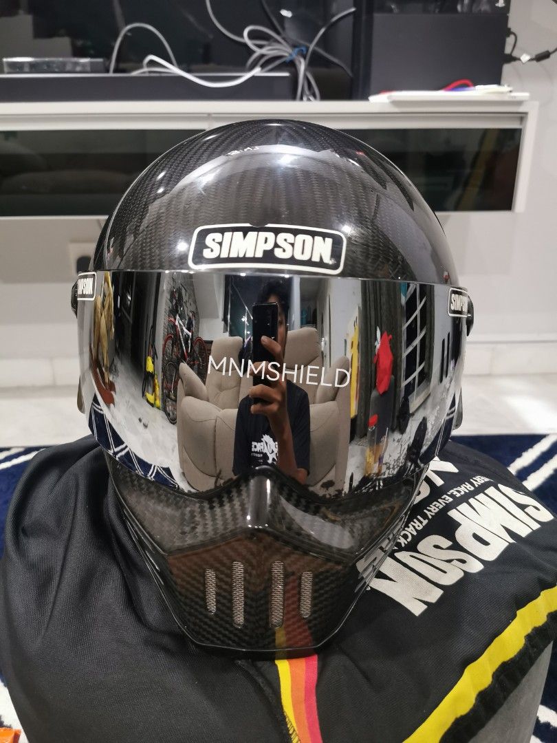 Simpson norix M30 carbon helmet, Auto Accessories on Carousell