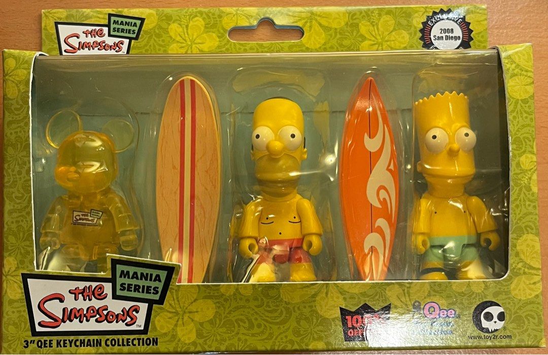 Simpson surf Toy2R Qee, 興趣及遊戲, 玩具 & 遊戲類 - Carousell
