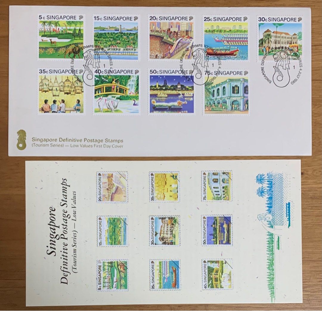 Singapore 1990 tourism stamps full set fdc cover - Jurong Bird Park ...