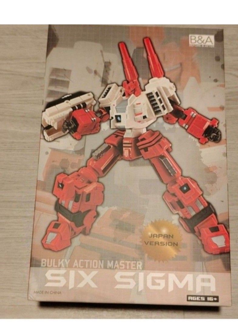 Six sigma Japanese red arms version (before & after) transformers bulky ...