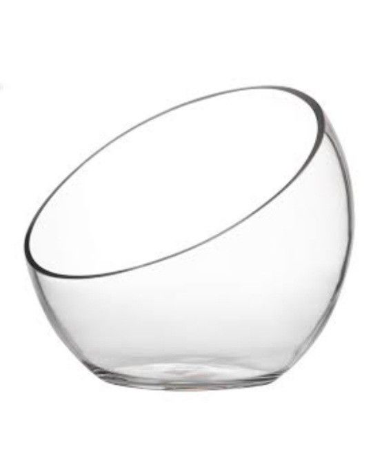 Slant glass bowl, Furniture & Home Living, Home Decor, Vases ...