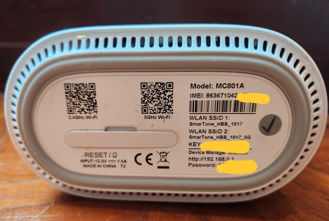 Smartone (ZTE) Wireless 5G Router MC801A, 電腦＆科技, 電腦周邊及配件, Wifi及上網相關產品 ...