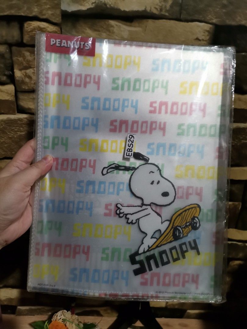 Snoopy A4 Clear book, Hobbies & Toys, Stationary & Craft, Stationery & School Supplies on Carousell